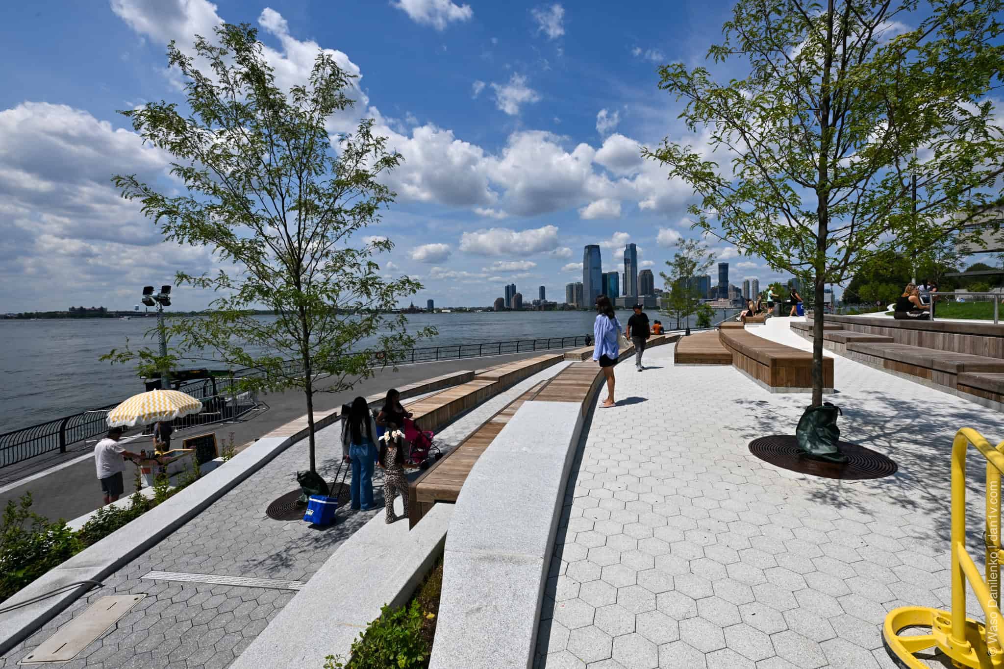 Wagner Park: A New Waterfront Green Space with a View of the Statue of ...