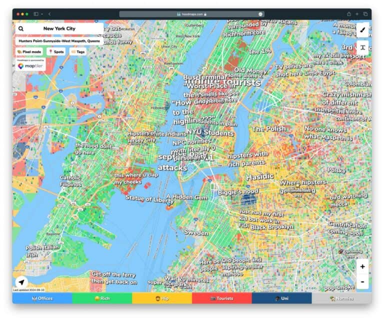 Interactive map of New York City neighborhoods - NYC-MAP.COM